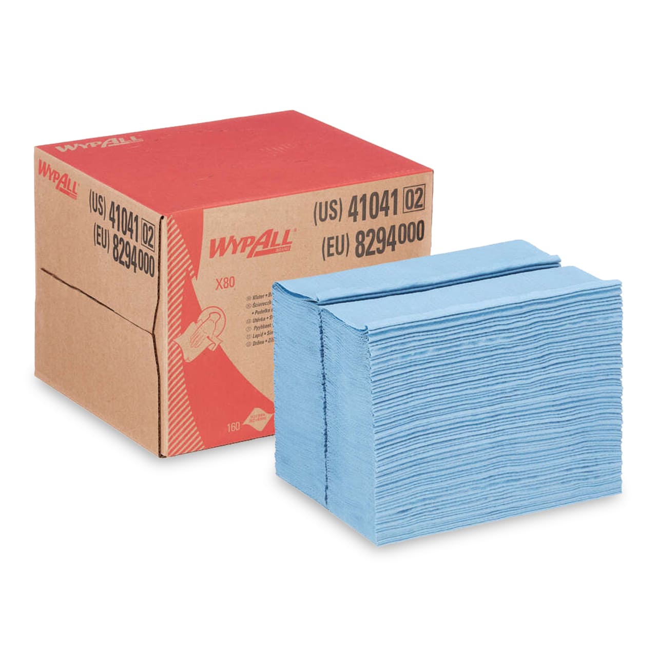 Wischtuch - WypAll X80 BRAG Box, stahlblau ⇒ kaufen auf Putzlappen.ch